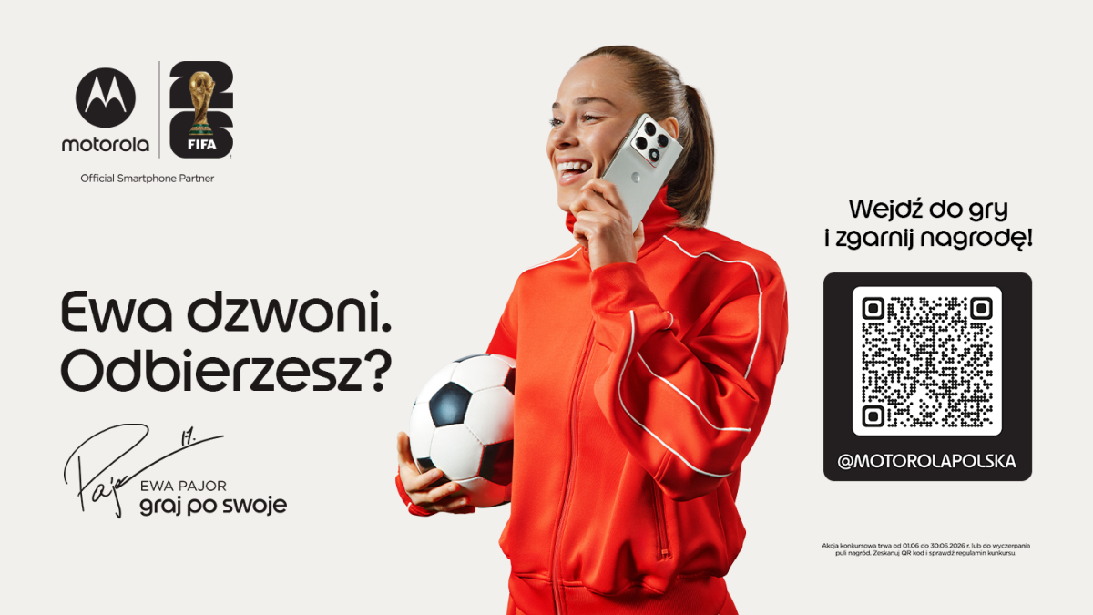Ewa Pajor dzwoni z billboardów. Motorola rozdaje 300 gadżetów i ...