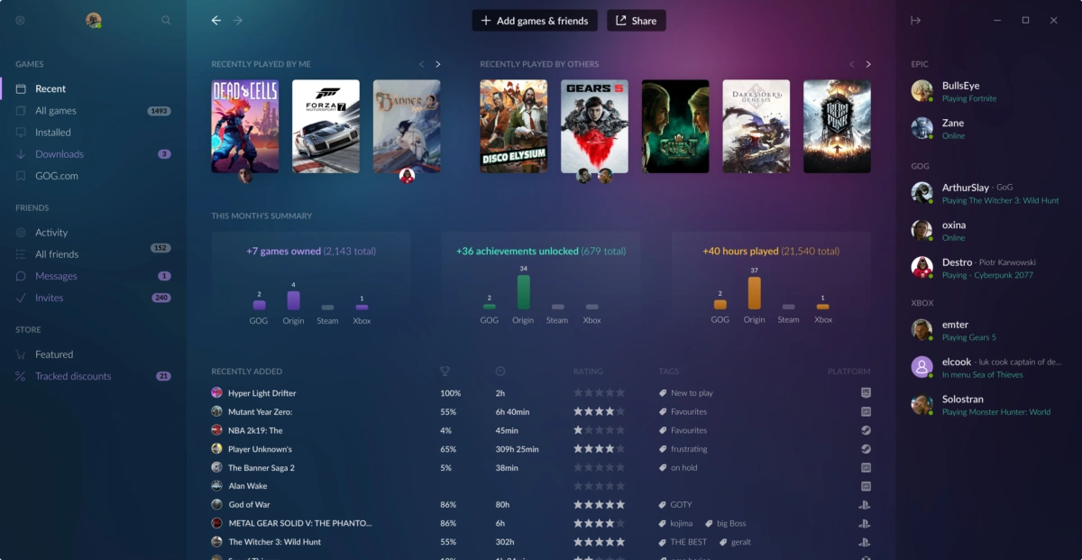 GOG Galaxy 2.0.100.1 - Windows - download - instalki.pl