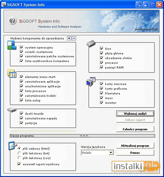 SiGSOFT System Info 1.2.0 - Windows - download - instalki.pl