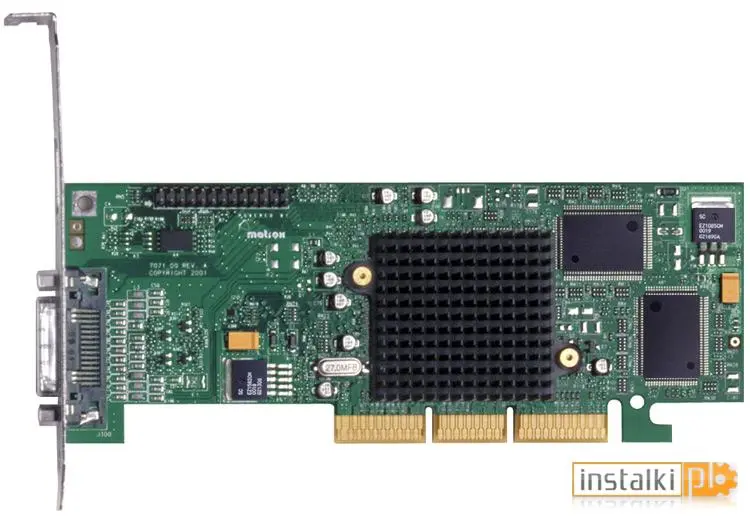 Matrox G550 Dual DVI 2.13.03.002 SE U WHQL - Sterowniki - download ...