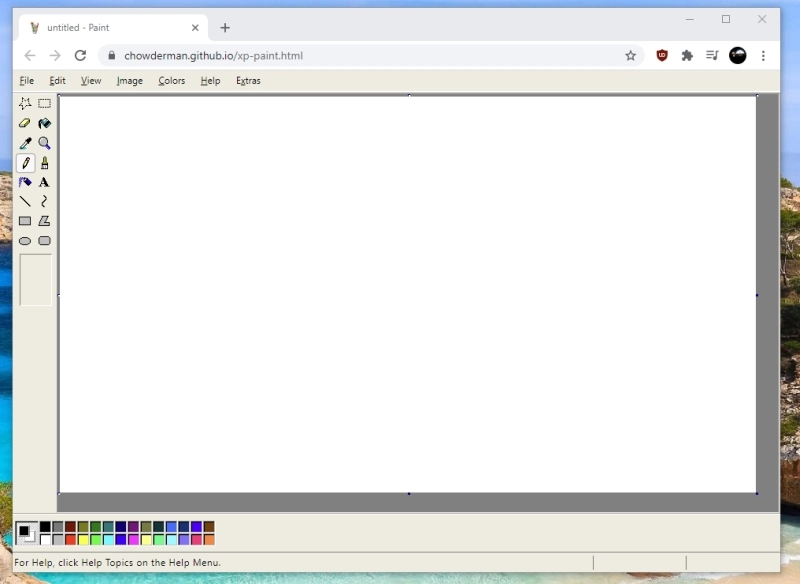 Paint z Windowsa XP od teraz w przeglądarce internetowej
