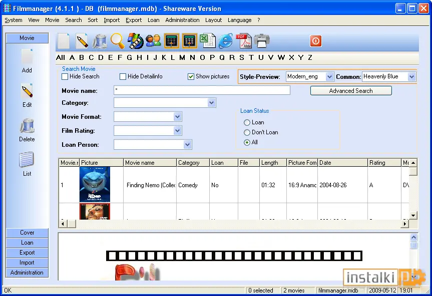 Filmmanager 4.6.1 - Windows - download - instalki.pl